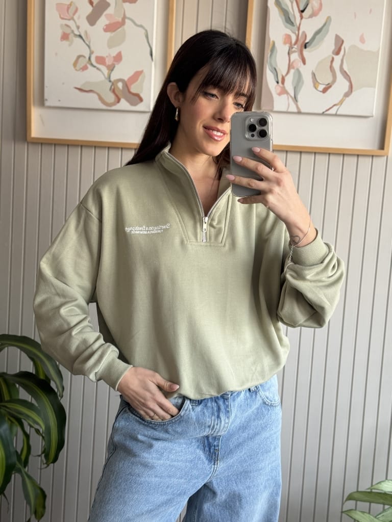 BUZO CANOL VERDE - Vicca